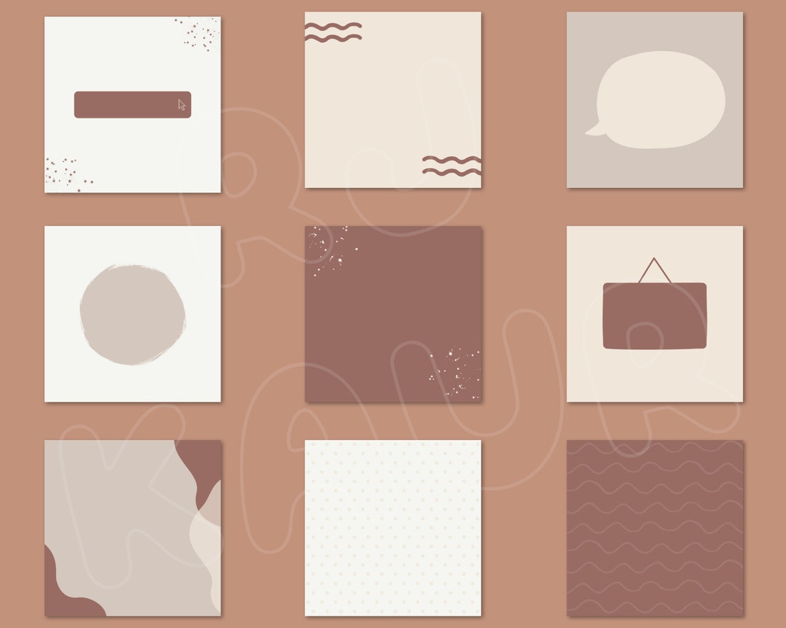 15 Blank Instagram Post Templates Social Media Posts - Etsy