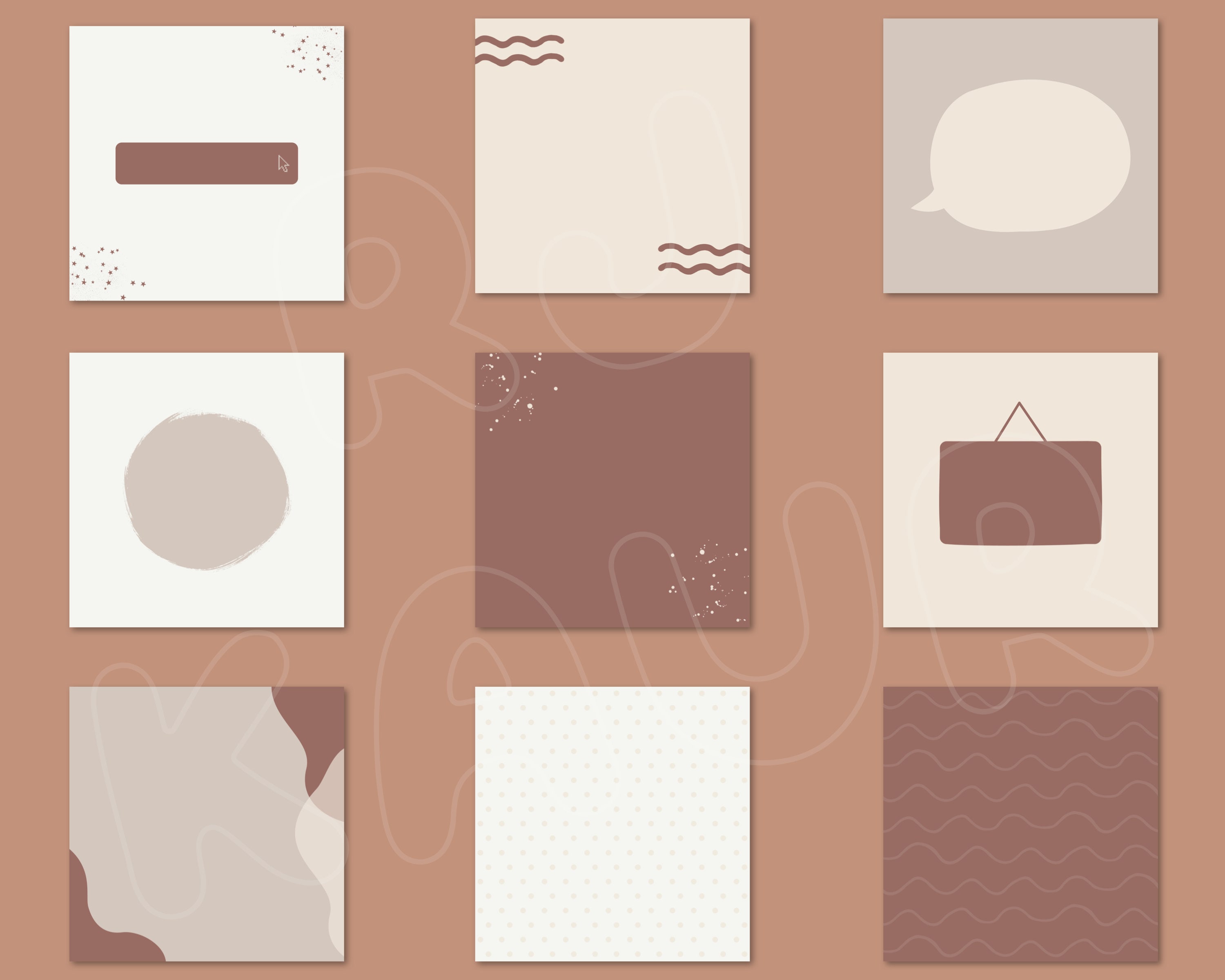 15 Blank Instagram Post Templates | Social Media Posts | Instagram ...