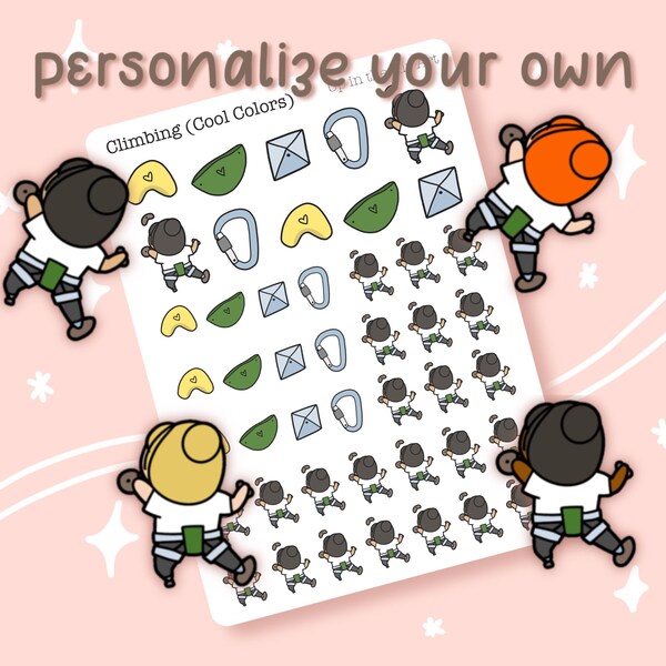 Climbing Stickers - Etsy