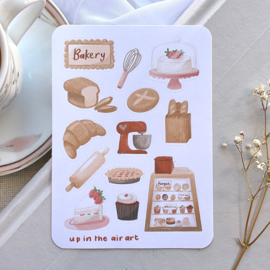 Bakery Sticker Sheet, Bullet Journal Stickers, Planner Stickers - Etsy