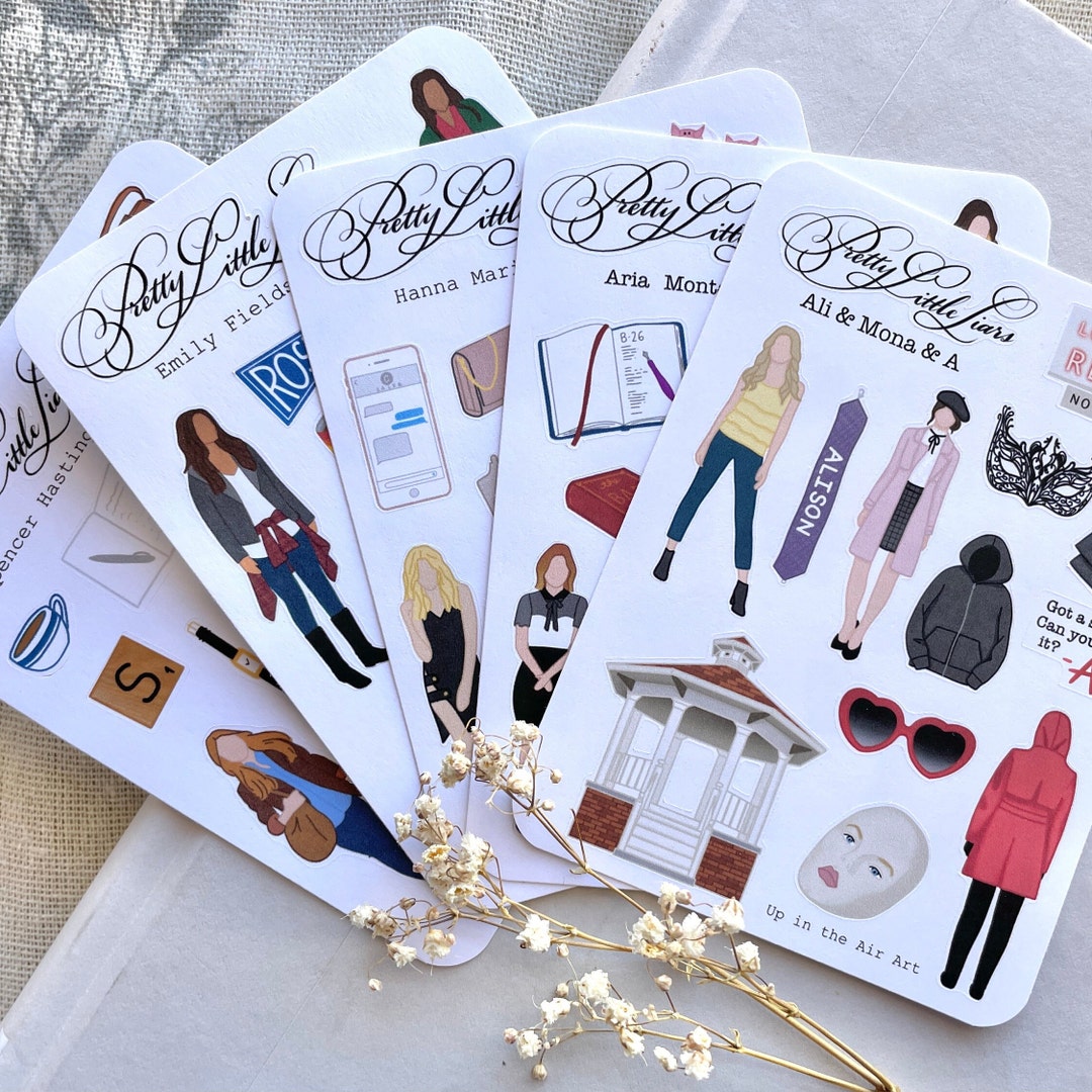 Pretty Little Liars, TV Show Sticker Sheet, Bullet Journal Stickers ...