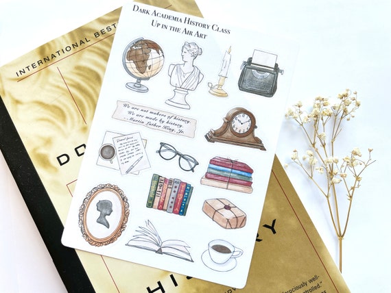 Dark Academia Weekly Bullet Journal Kit Bujo and Planner - Etsy