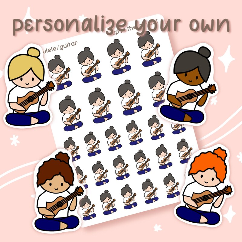 Ukulele Stickers - Etsy