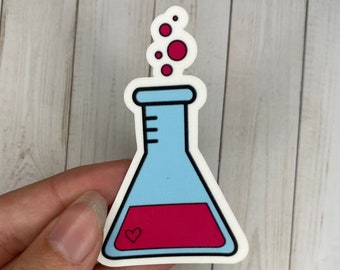 Cute Beaker Sticker - Etsy