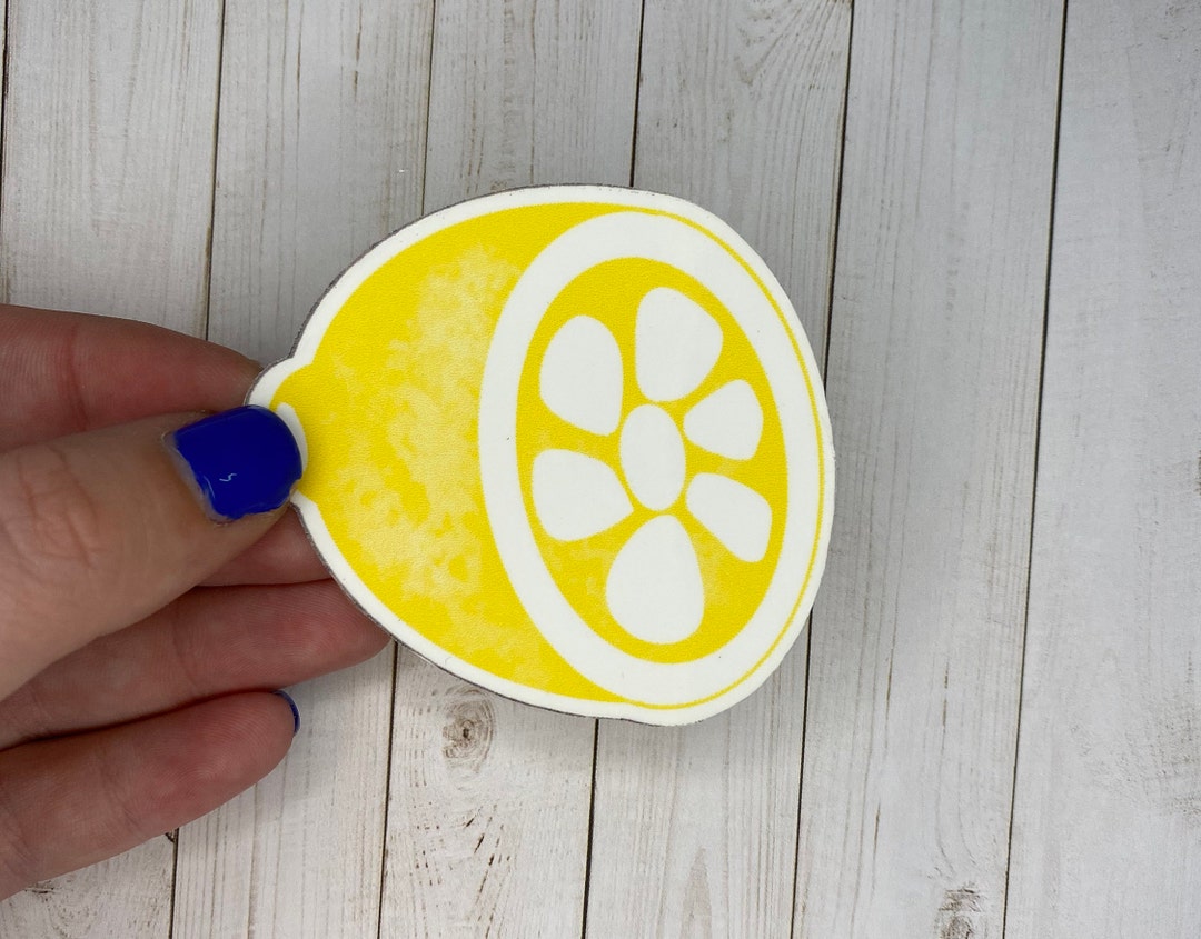 Lemon Sticker Laptop Sticker Water Bottle Sticker - Etsy