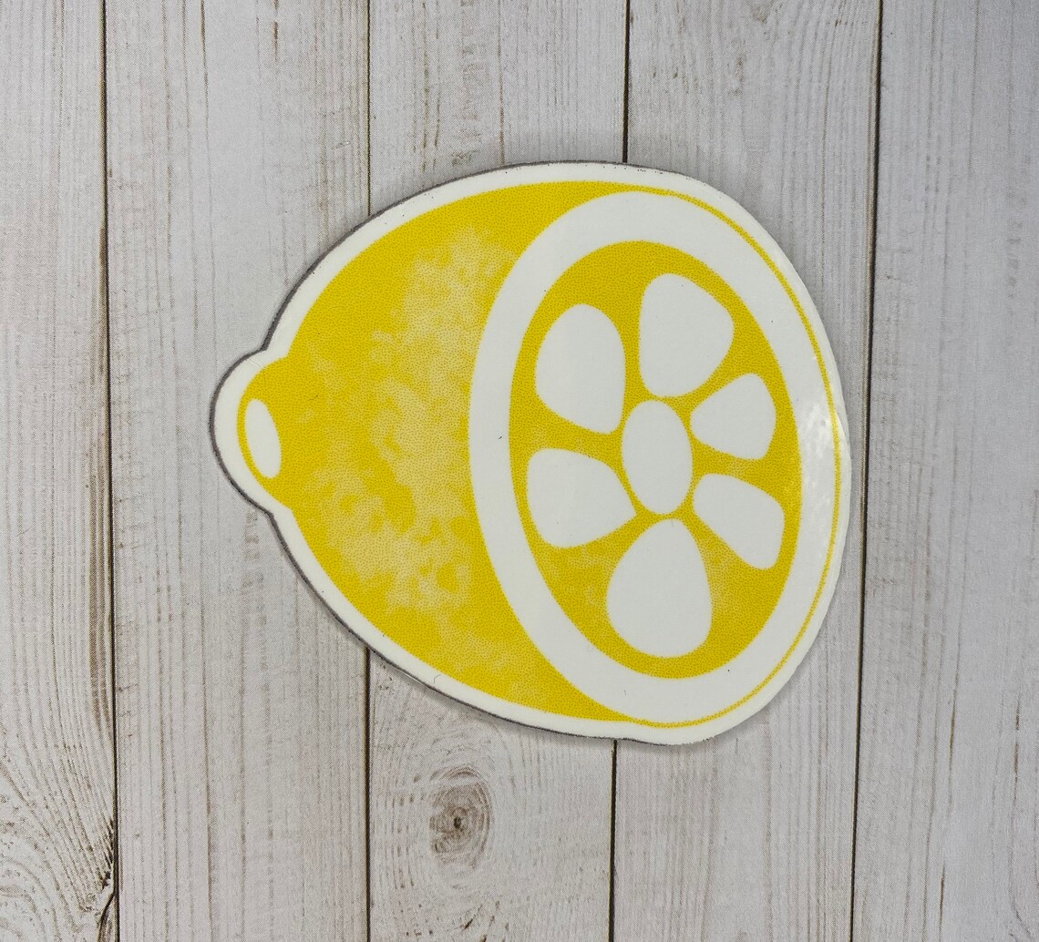 Lemon Sticker Laptop Sticker Water Bottle Sticker - Etsy
