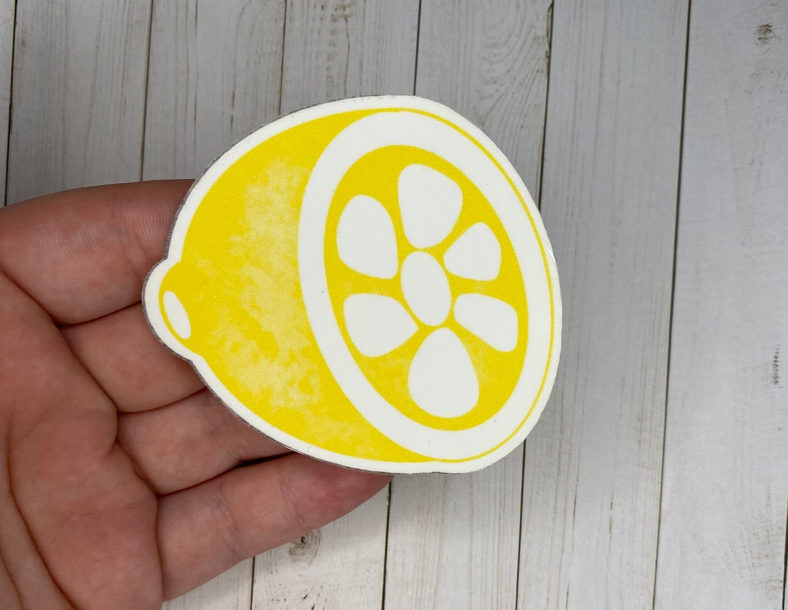 Lemon Sticker Laptop Sticker Water Bottle Sticker - Etsy