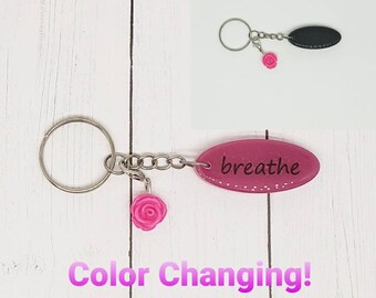 Hidden Message Thermochromic Color Changing Keychain | Etsy