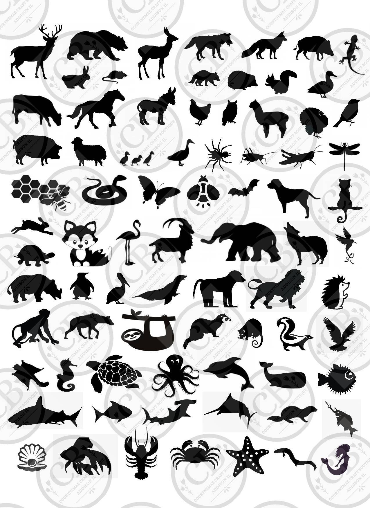 So Many Animals Resin Mold Filler Sheet Molds Craft Supplies & Tools ...