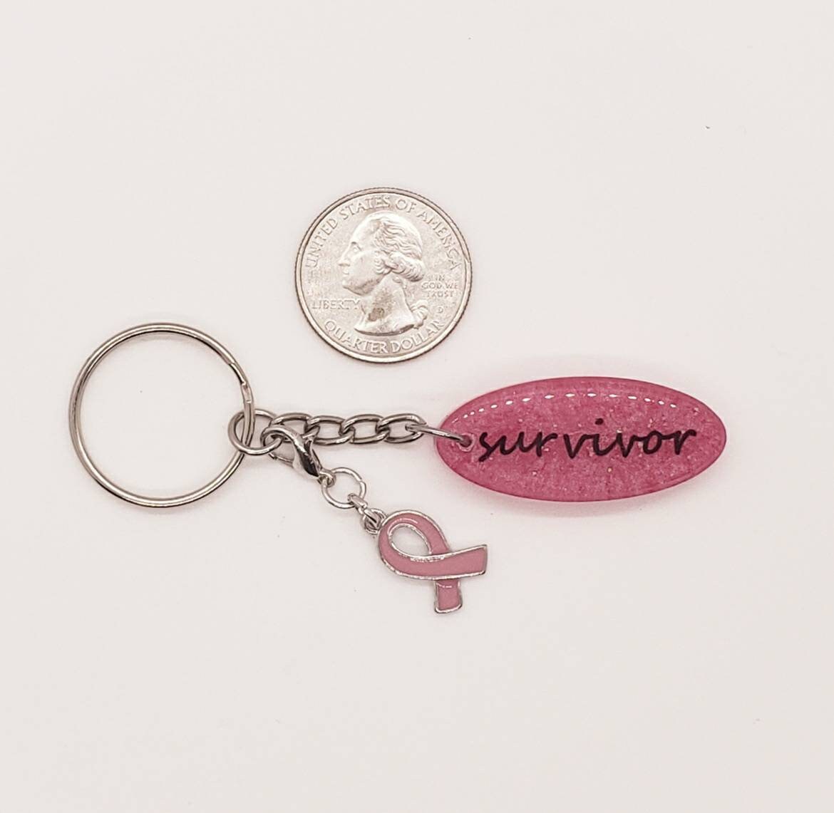 Breast Cancer Survivor Keychain - Etsy