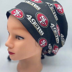 49ers Scrub Cap for Women Unisex Scrub Cap Nfl Scrub Cap - Etsy