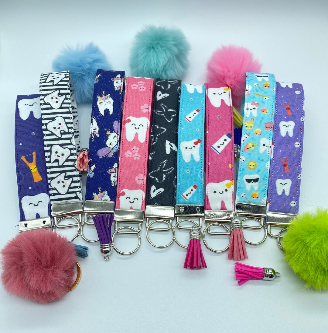 Dental Key Fob, Dental Keychain, Dental Accessory, Dental Hygiene Gift ...