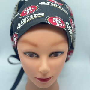 49ers Scrub Cap for Women Unisex Scrub Cap Nfl Scrub Cap - Etsy