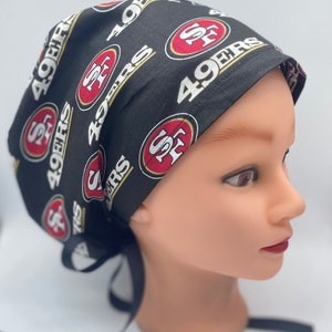 49ers Scrub Cap for Women Unisex Scrub Cap Nfl Scrub Cap - Etsy