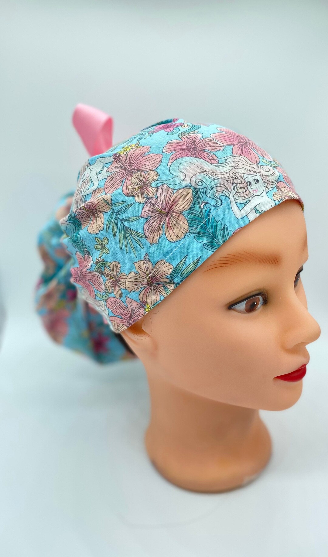 Little Mermaid Euro Scrub Cap, Mermaid Scrub Cap, Dental Hygienist ...