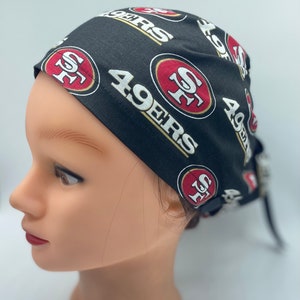 49ers Scrub Cap for Women Unisex Scrub Cap Nfl Scrub Cap - Etsy