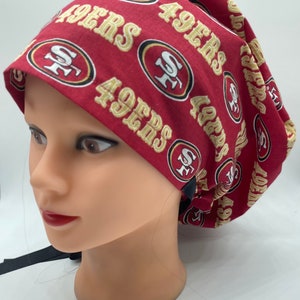 49ers Scrub Cap for Women Unisex Scrub Cap Nfl Scrub Cap - Etsy