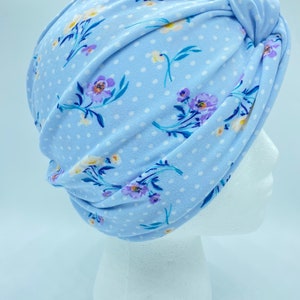 Blue Chemo Cap Specifically for Cancer Patients, Beanie, Head Covering ...