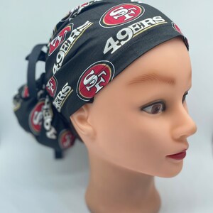 49ers Scrub Cap for Women Unisex Scrub Cap Nfl Scrub Cap - Etsy