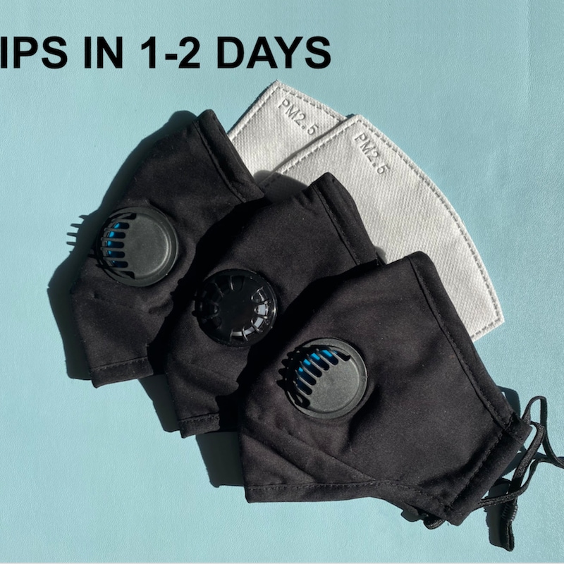 Face Mask With Filter - Etsy