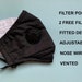 Vent Mask With Respirator and Filter, Reusable Washable Cotton Mask ...