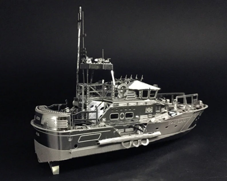 The Boat Motorboat 3D Metal Model DIY Assemble Puzzle Jigsaw Building ...