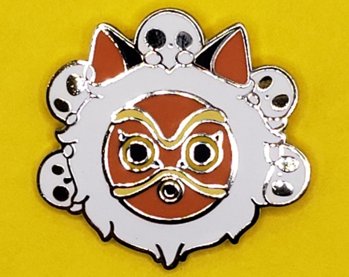 Princess Mononoke Mask and Kodama Tree Spirit Pin - Etsy