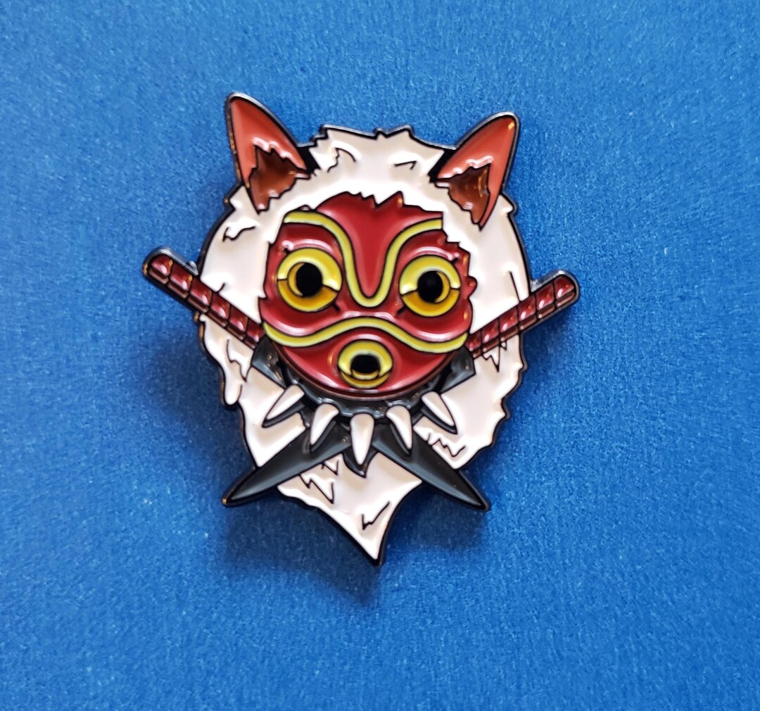 Princess Mononoke Mask and Knife Pin - Etsy