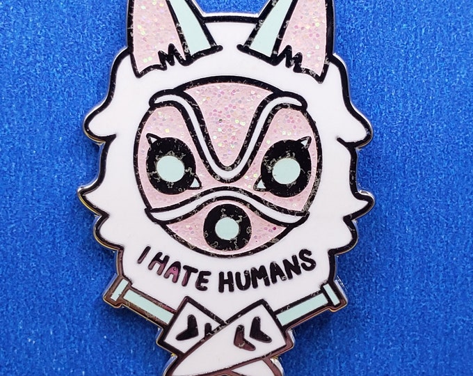 Princess Mononoke Mask I Hate Humans - Etsy