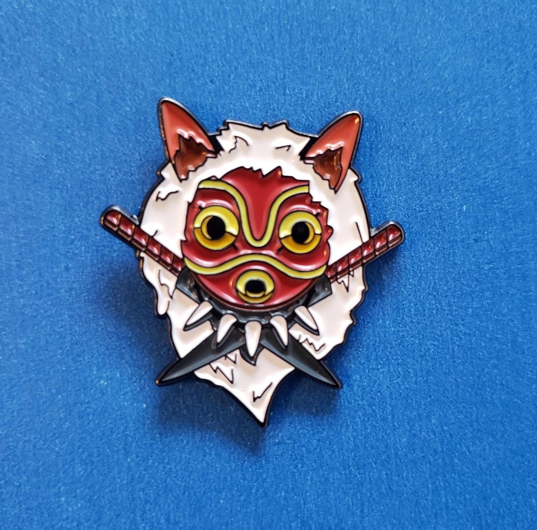 Princess Mononoke Mask Pin - Etsy