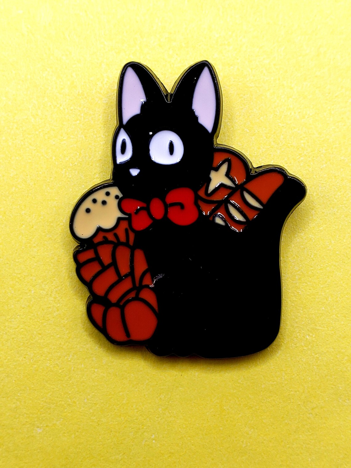 Jiji With Bread Pin | Kiki's Delivery Service - Etsy