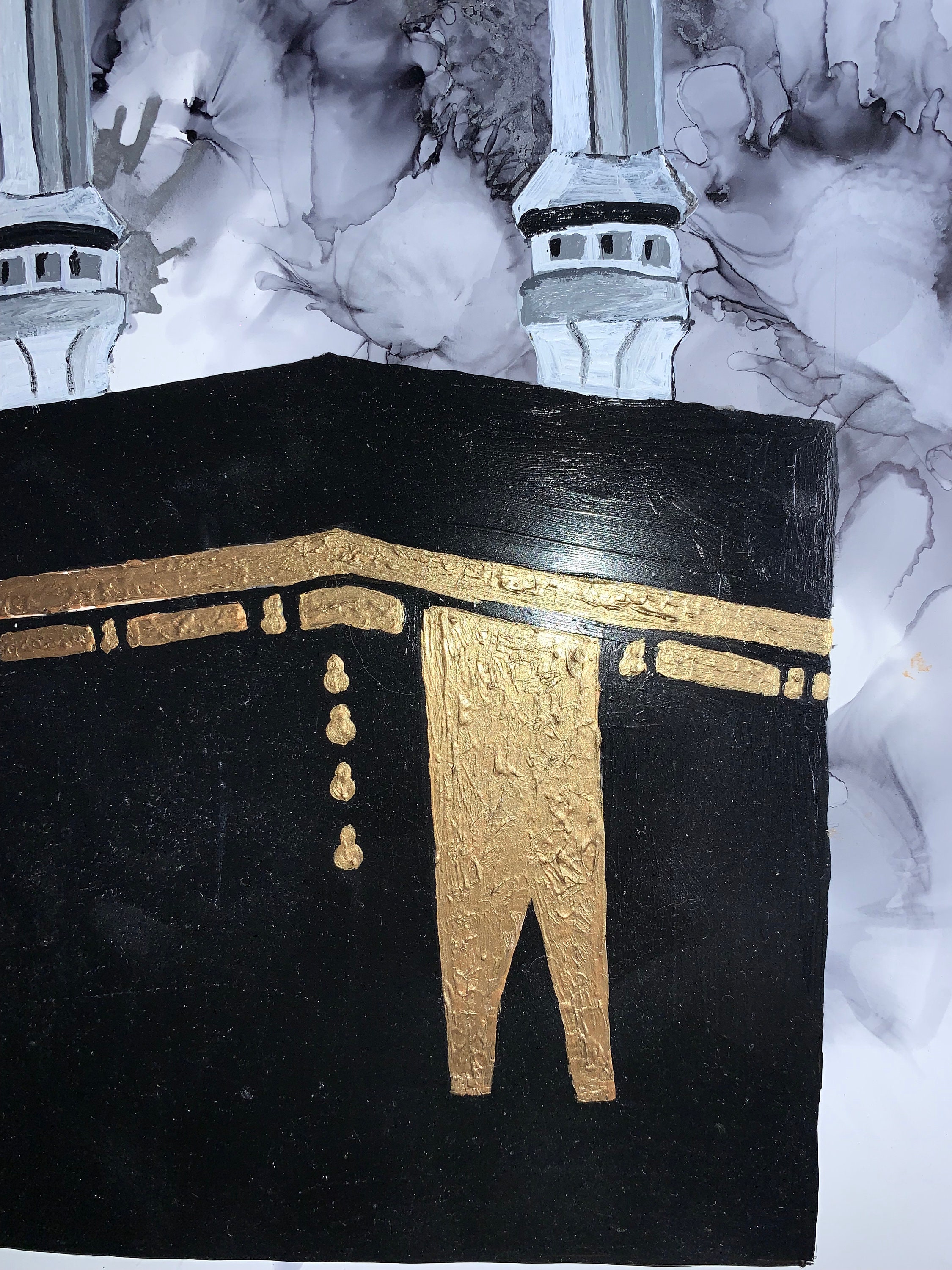 Kaaba Wall Art, Islamic Wall Art, Islamic Home Decor, Kaaba Minimalist ...