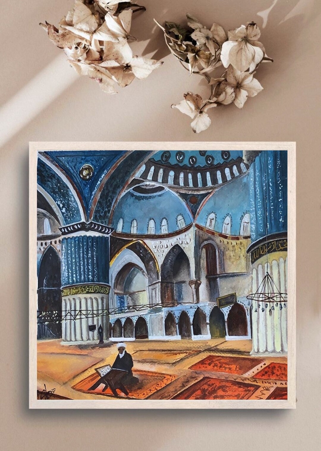 Islamic Wall Art Architecture, Islamic Architecture Painting, Istanbul ...