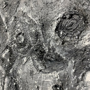 Original Textured Moon Painting, Moon Canvas, Moon Wall Art Decor, Moon ...
