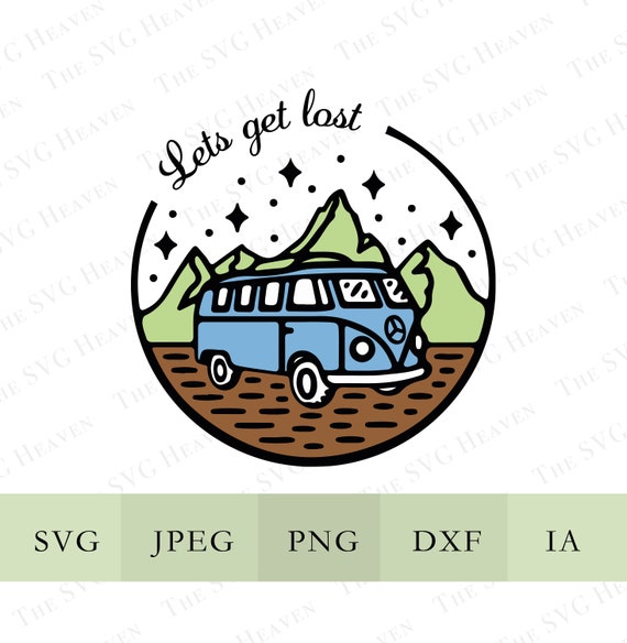 Let's get lost SVG PNG JPEG Vector Image Instant download | Etsy