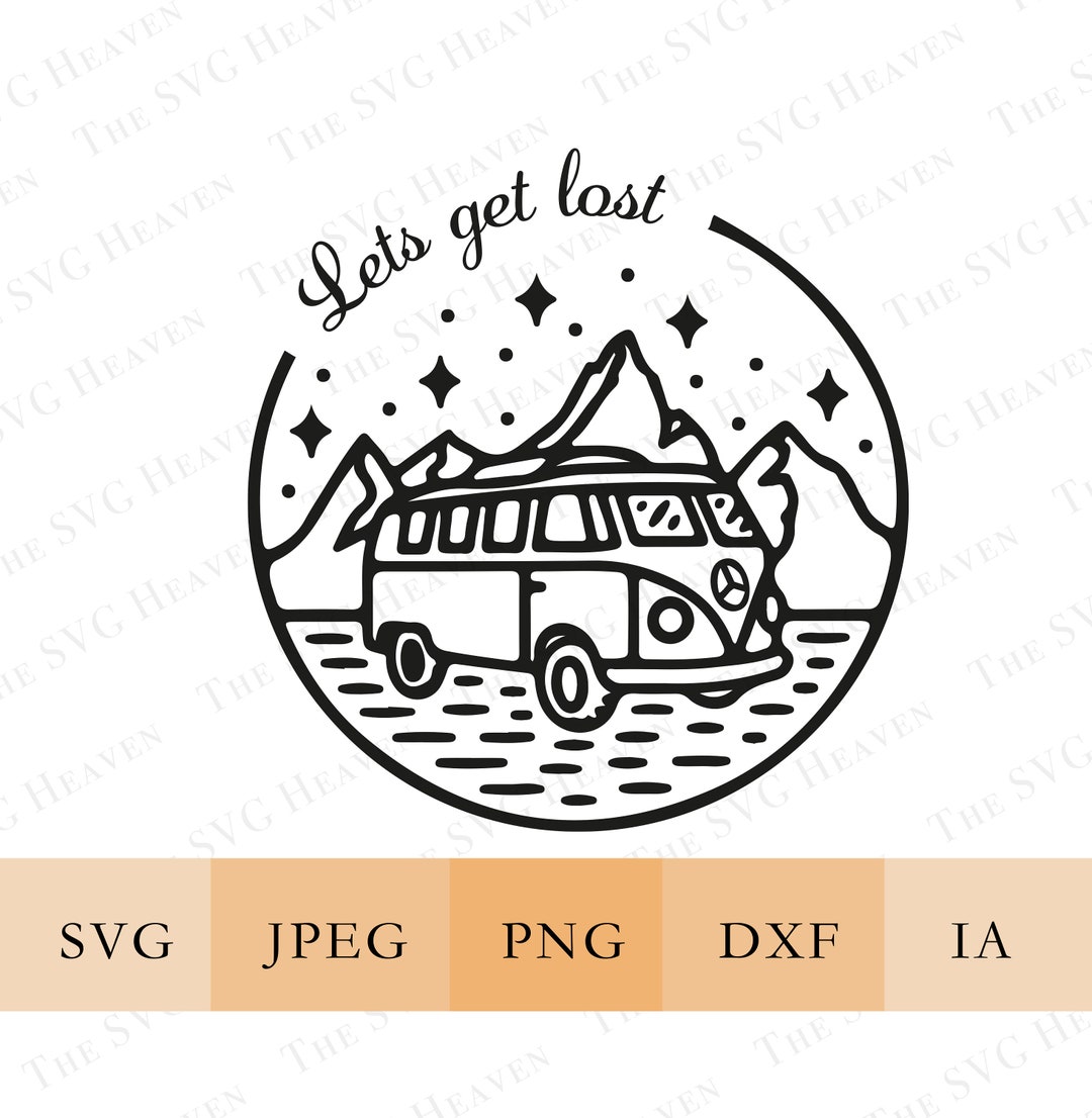 Let's Get Lost SVG PNG JPEG Vector Image Instant Download - Etsy UK