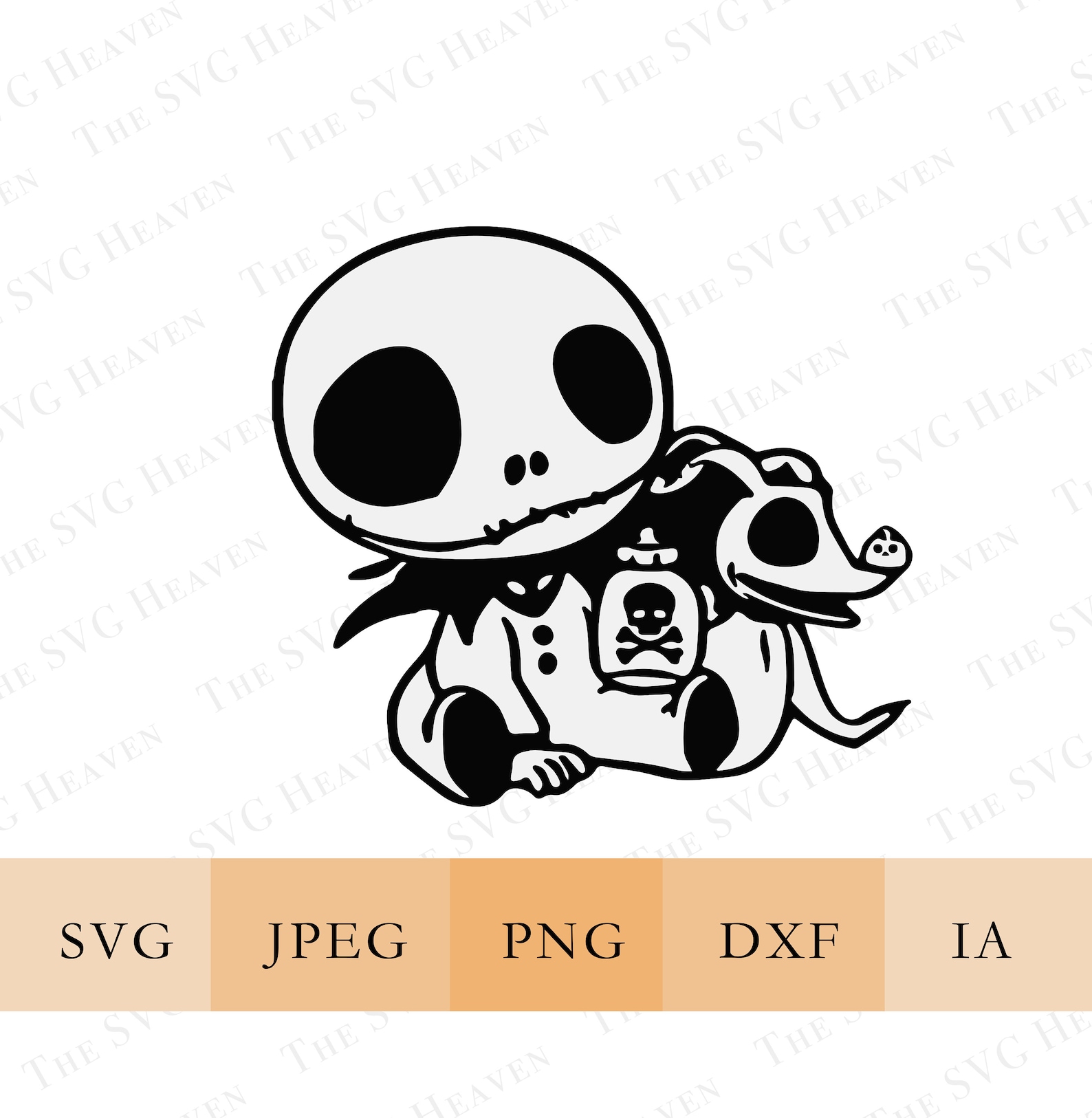 Jack Skellington SVG Baby Jack Zero Puppy Nightmare - Etsy Canada