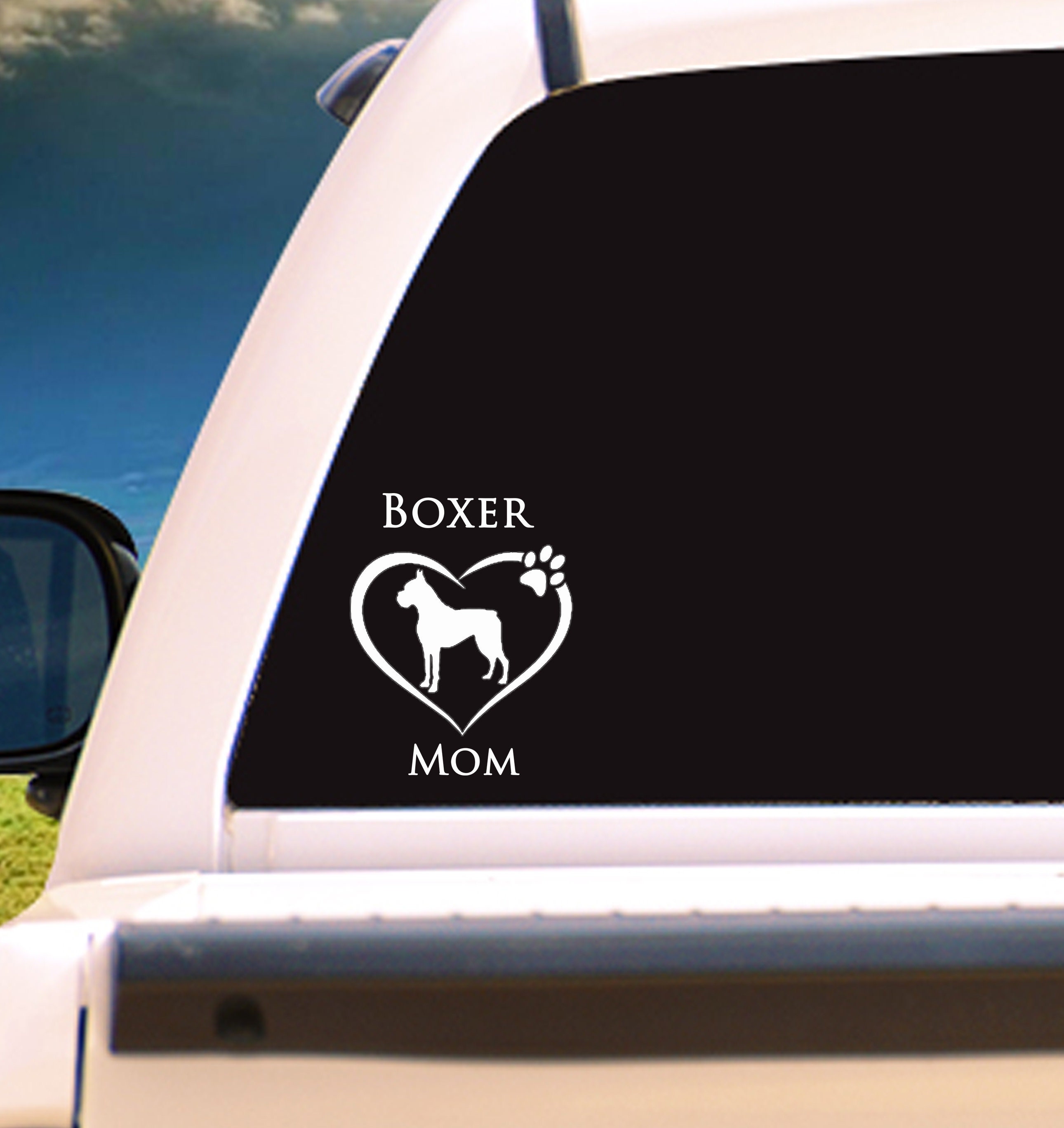 Boxer Dad Boxer Mom Boxer Parent Boxer Dog Decal Boxer Dog - Etsy