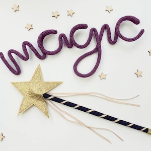 Custom Knitted Rope Word, Kids Bedroom Sign - Etsy