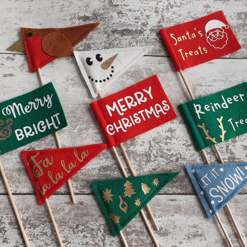 Snow Decor Flags - Etsy UK
