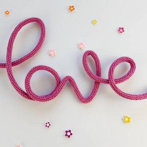 Custom Knitted Rope Word, Kids Bedroom Sign - Etsy