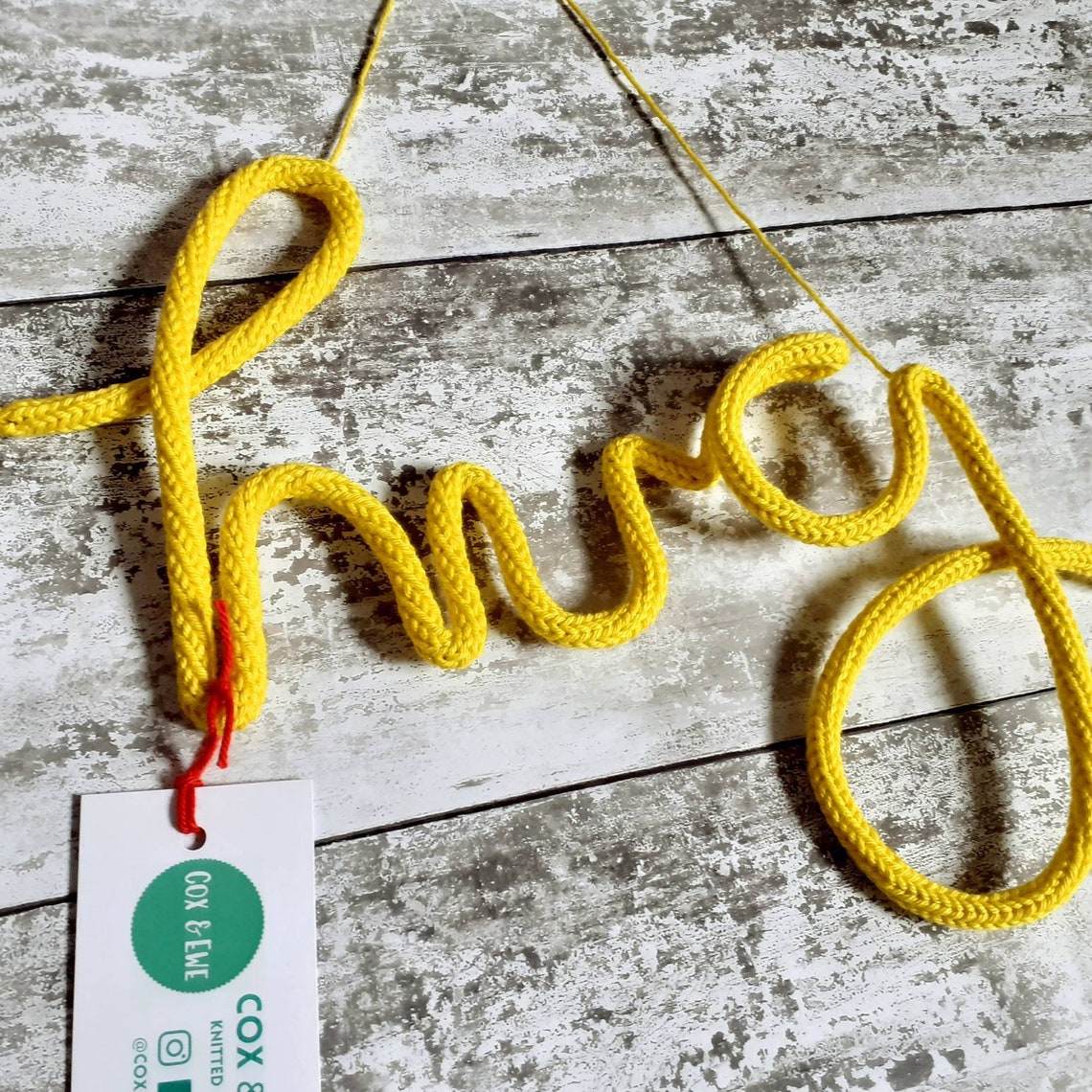 Hug Sign Hug Knitted Wire Word Valentines Gift - Etsy