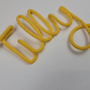 Custom Knitted Rope Word, Kids Bedroom Sign - Etsy