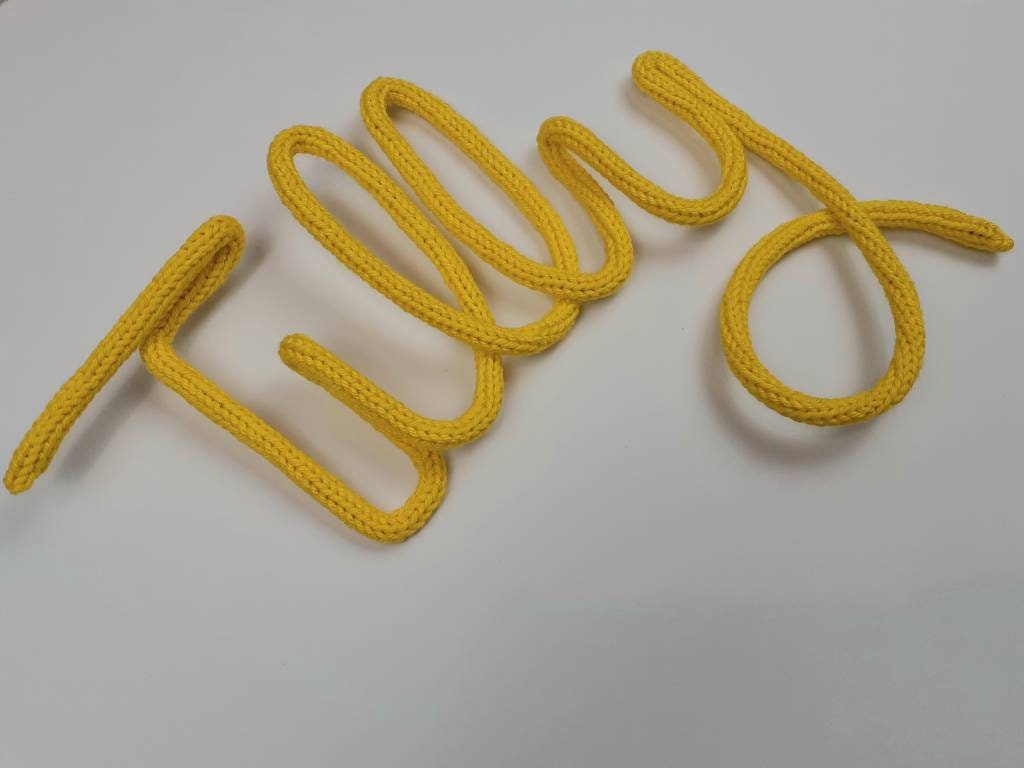 Custom Knitted Rope Word, Kids Bedroom Sign - Etsy