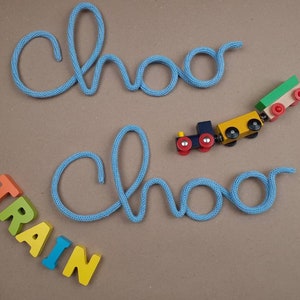 Custom Knitted Rope Word, Kids Bedroom Sign - Etsy