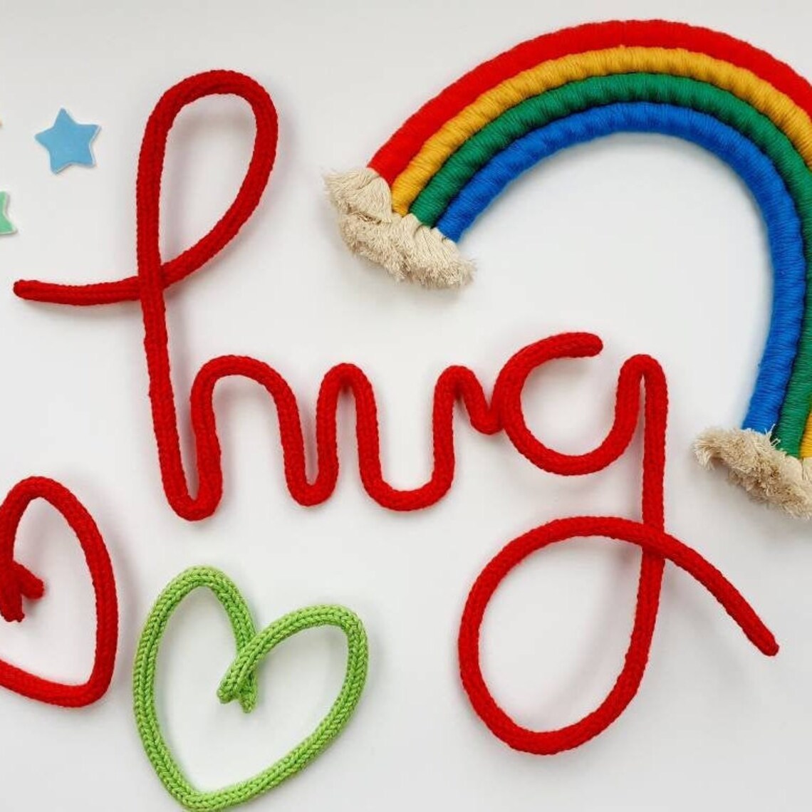 Hug Sign Hug Knitted Wire Word Valentines Gift - Etsy