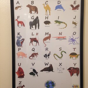 Printable, ABC, Poster, Alphabet, Learning, Baby, ABC Poster, Animals ...