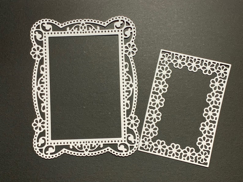 Embellishments Frames Card Scrapbooking Card Making - Etsy