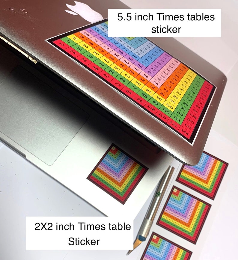 Times Tables, "stickers", Schooling, "homework", Math, Numbers, Chart ...