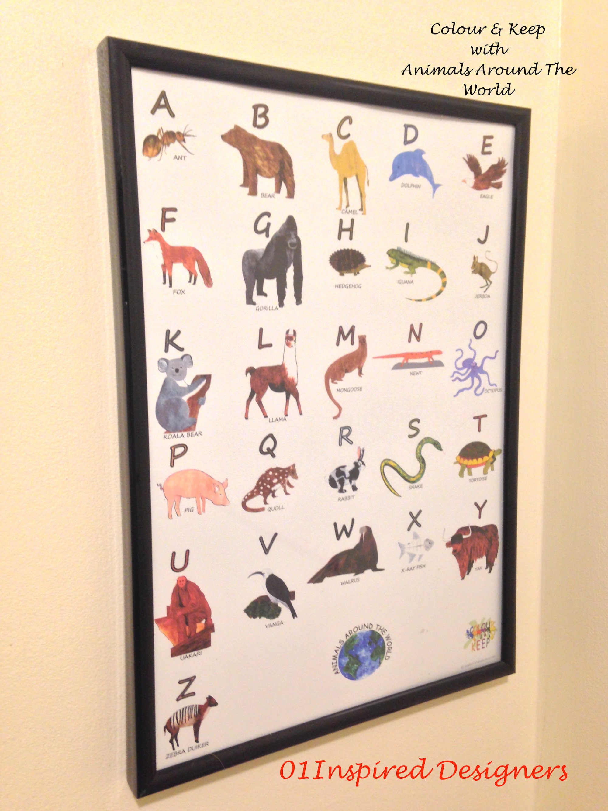 Printable, ABC, Poster, Alphabet, Learning, Baby, ABC Poster, Animals ...